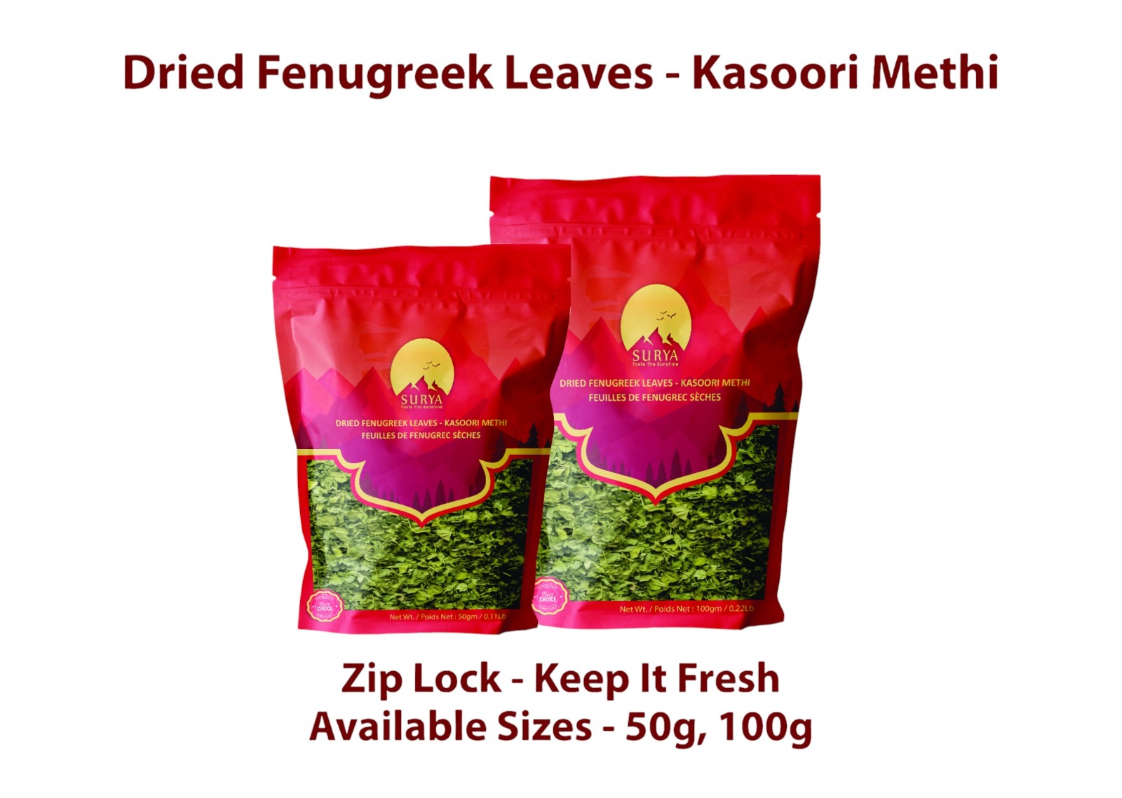Dry Fenugreek Leaves – Kasoori Methi | Surya – Taste The Sunshine